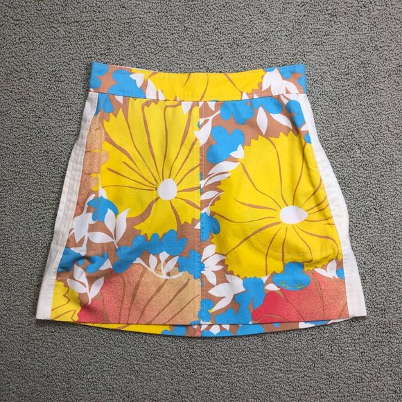 Tracy Feith | Skirts | Nwot Tracy Feith Colorful Floral 0 Cotton Skirt ...